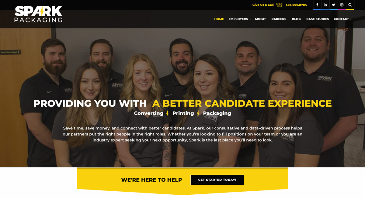 Homepage - Spark Packaging